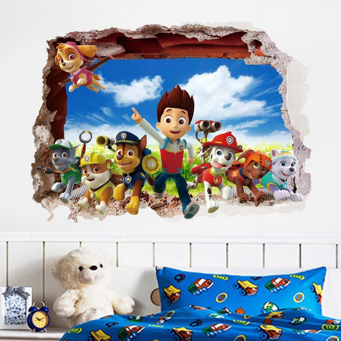 Sticker Pat Patrouille : Ryder et les chiots • La Boutique Pat Patrouille